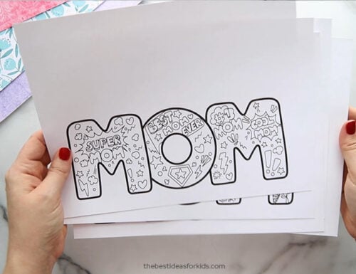 Mother's Day Coloring Cards (Free Printables) - The Best Ideas for Kids