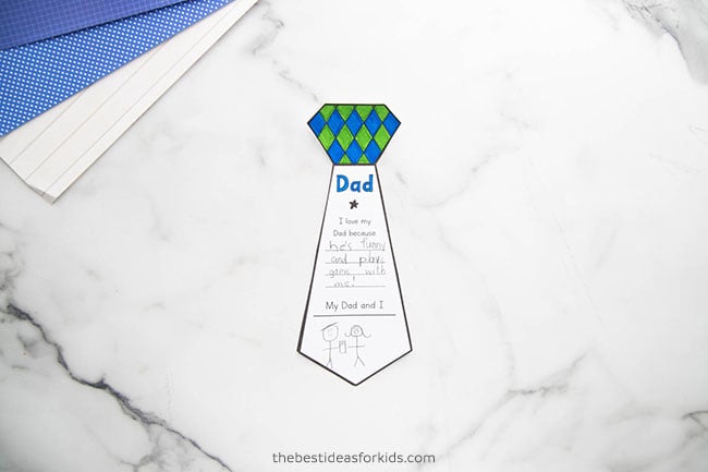 Father's Day Tie Card - The Best Ideas for Kids