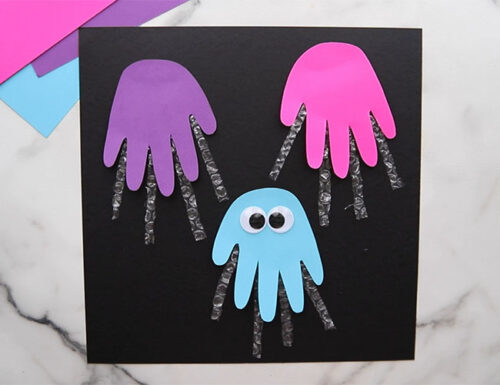Jellyfish Handprint - The Best Ideas for Kids