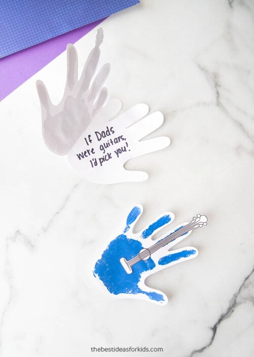 Handprint Guitar (Free Printable) - The Best Ideas for Kids