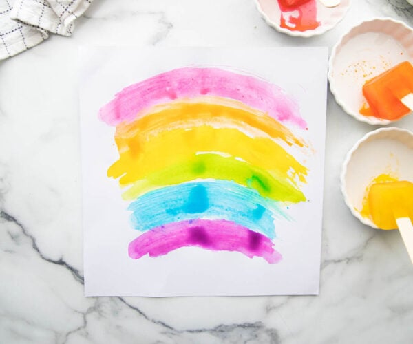 Salt Painting Process Watercolor Art for Kids - The Best Ideas for Kids