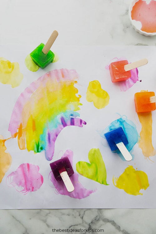 Ice Painting - The Best Ideas for Kids