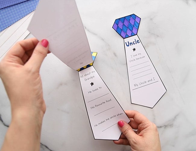 Father's Day Tie Card - The Best Ideas for Kids