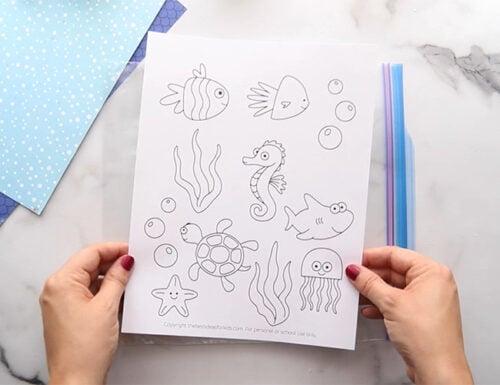 Underwater Flashlight Craft (Free Template) - The Best Ideas for Kids