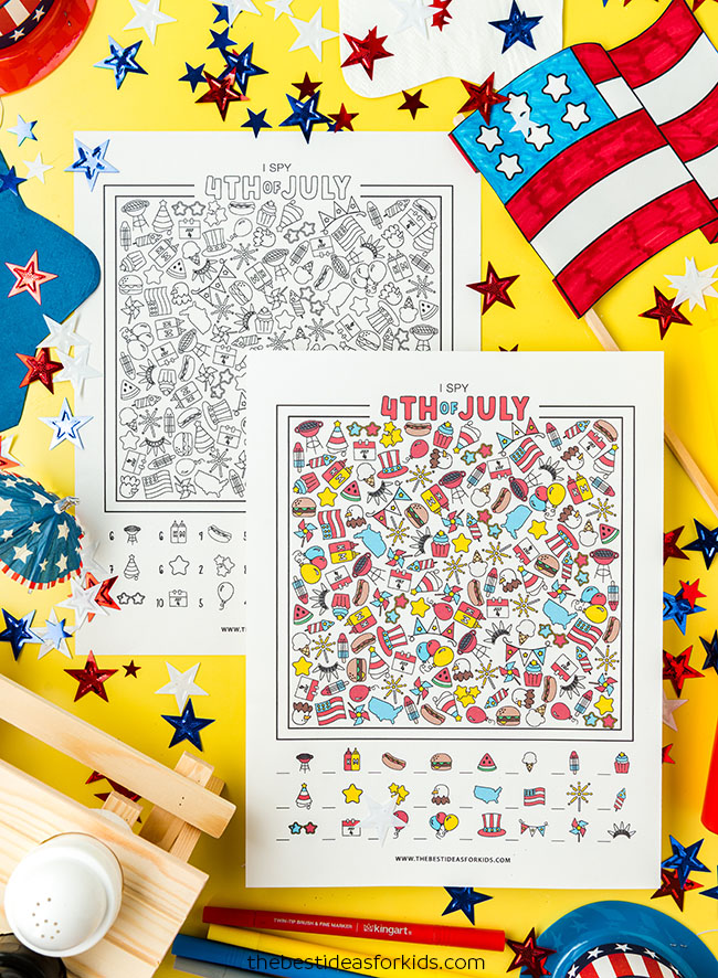 4th of July I Spy (Free Printables) - The Best Ideas for Kids