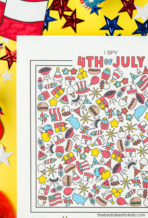 4th of July I Spy (Free Printables) - The Best Ideas for Kids
