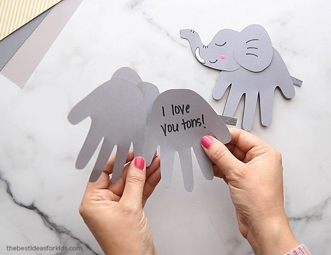 Elephant Handprint - The Best Ideas for Kids