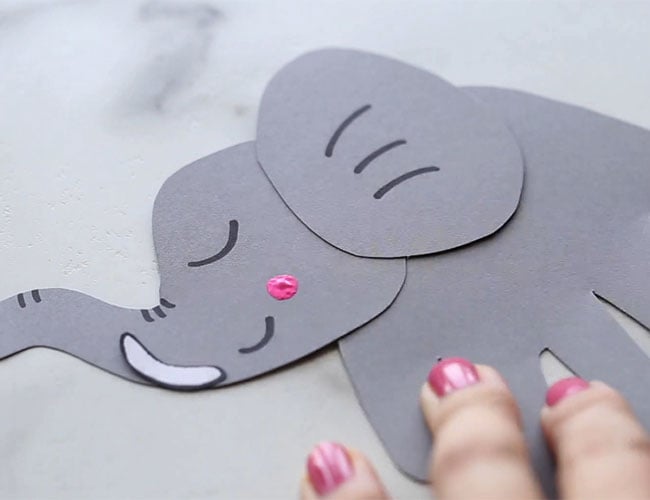 Elephant Handprint - The Best Ideas for Kids