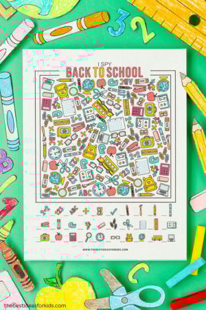 I Spy Back to School (Free Printables) - The Best Ideas for Kids
