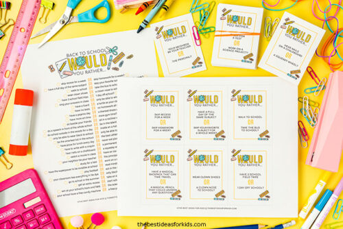 Back to School Would You Rather - The Best Ideas for Kids
