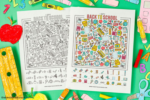 I Spy Back to School (Free Printables) - The Best Ideas for Kids