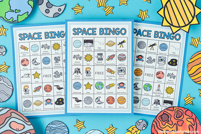 Space Bingo (Free Printables) - The Best Ideas for Kids