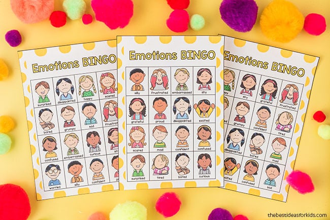 Emotions Bingo (Free Printables) - The Best Ideas for Kids