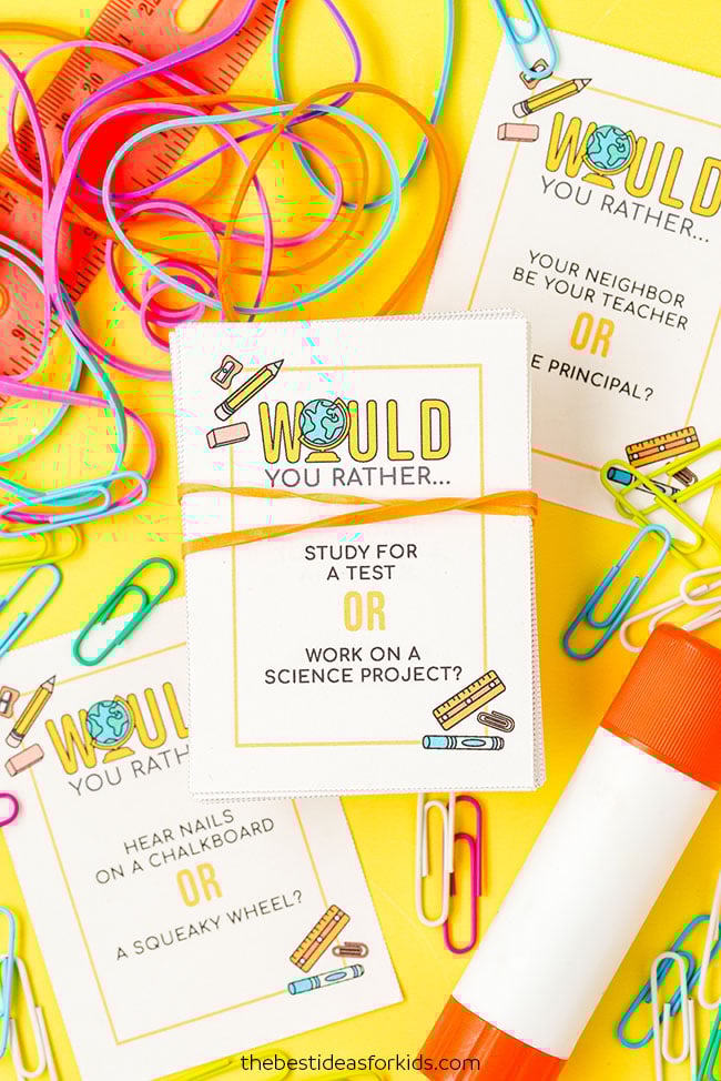 Back to School Would You Rather - The Best Ideas for Kids