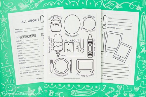 All About Me Worksheet (Free Printables) - The Best Ideas for Kids