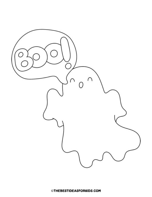 Ghost Coloring Pages (Free Printables) - The Best Ideas for Kids