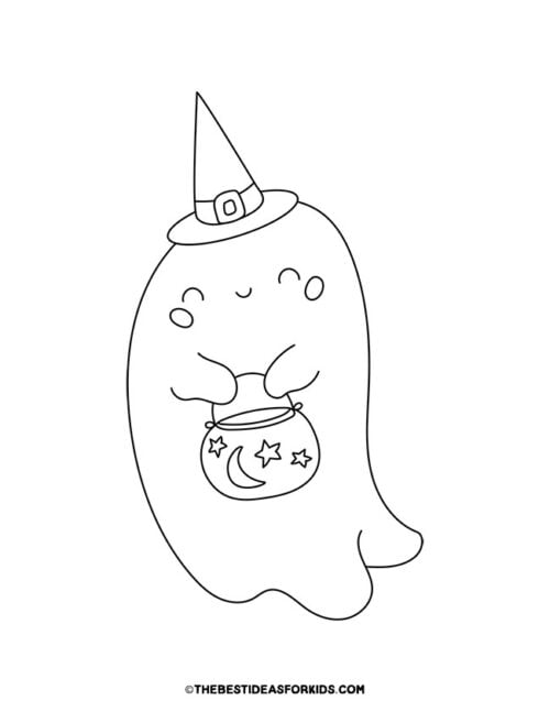 Ghost Coloring Pages (Free Printables) - The Best Ideas for Kids
