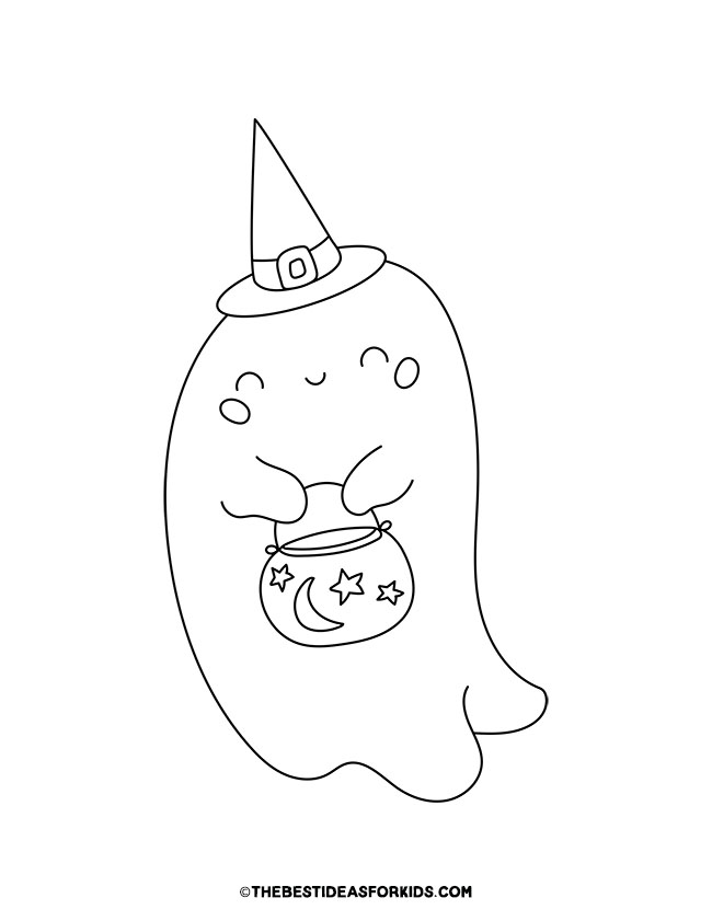 Ghost Coloring Pages (Free Printables) - The Best Ideas for Kids