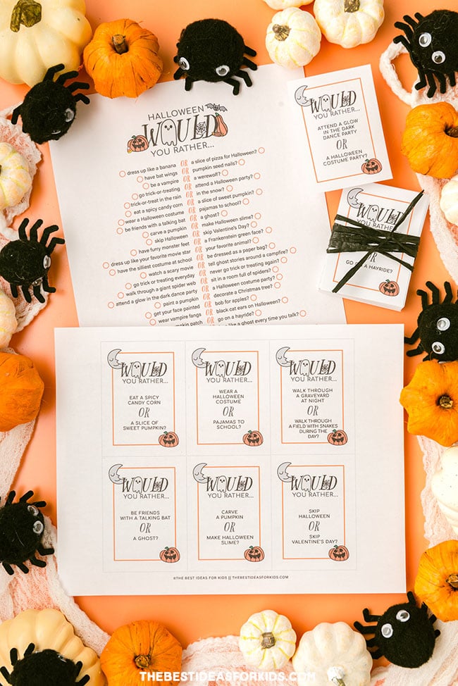 50 Halloween Would You Rather (Free Printables) - The Best Ideas for Kids