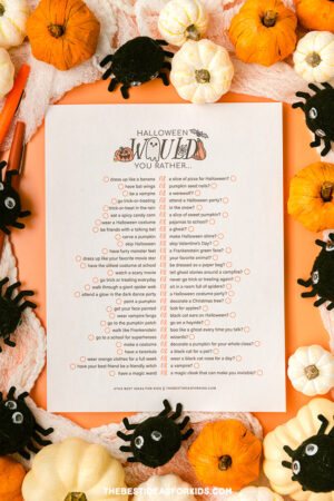 50 Halloween Would You Rather (Free Printables) - The Best Ideas for Kids