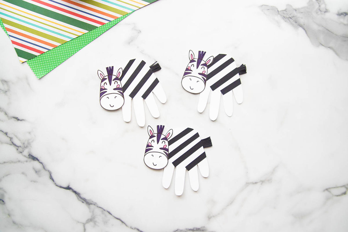 Zebra Handprint - The Best Ideas for Kids