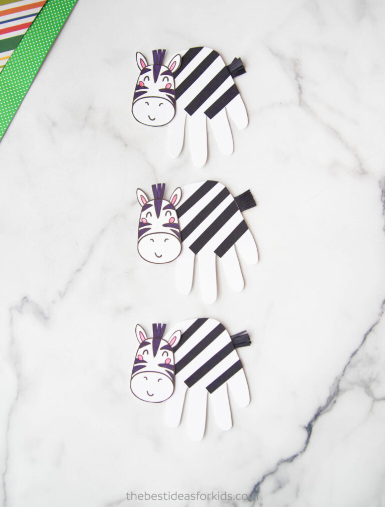 Zebra Handprint - The Best Ideas for Kids