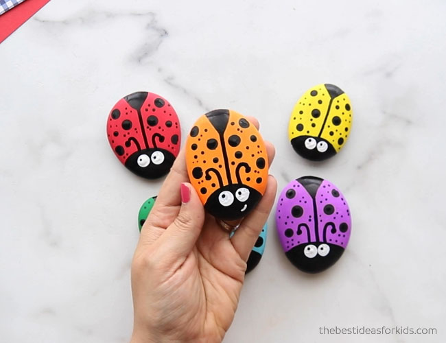 Ladybug Rock Painting - The Best Ideas for Kids