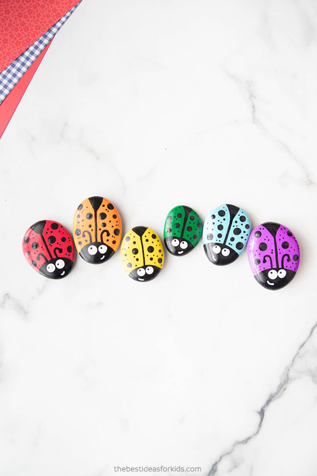Ladybug Rock Painting - The Best Ideas for Kids