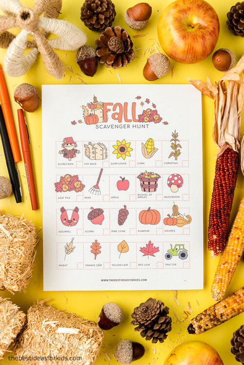 Fall Scavenger Hunt (Free Printable) - The Best Ideas for Kids