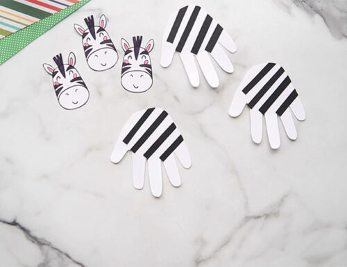 Zebra Handprint - The Best Ideas for Kids