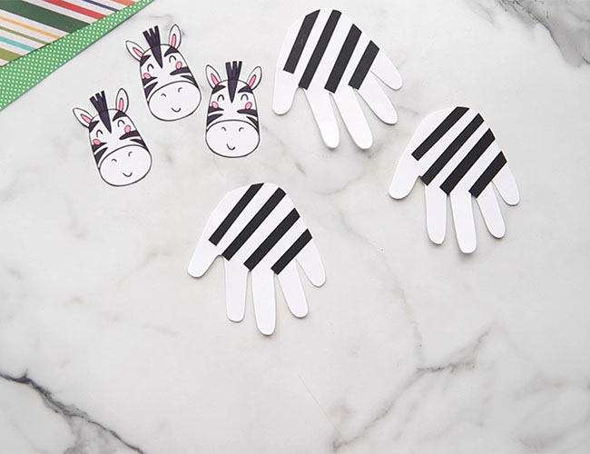 Zebra Handprint - The Best Ideas for Kids