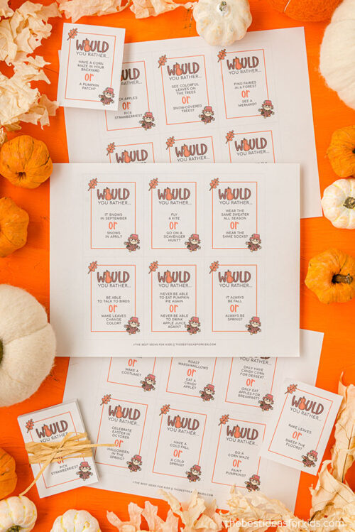 Fall Would You Rather Questions (Free Printables) - The Best Ideas for Kids
