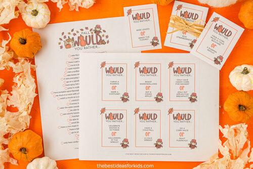Fall Would You Rather Questions (Free Printables) - The Best Ideas for Kids
