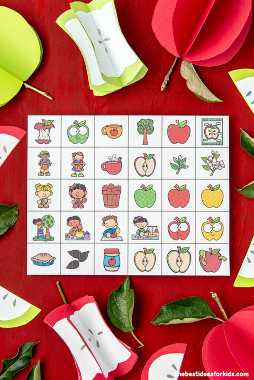 Apple Bingo (Free Printables) - The Best Ideas for Kids
