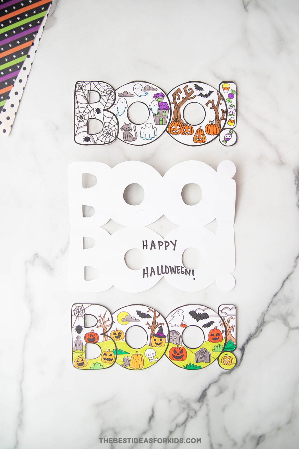 Halloween Coloring Cards (Free Printables) - The Best Ideas for Kids