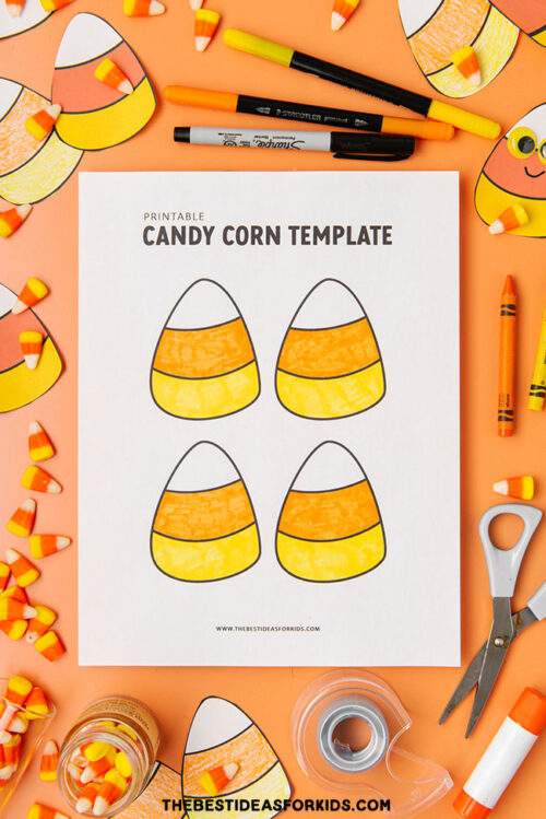 Candy Corn Template (Free Printables) - The Best Ideas for Kids