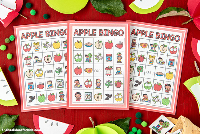 Apple Bingo (Free Printables) - The Best Ideas for Kids