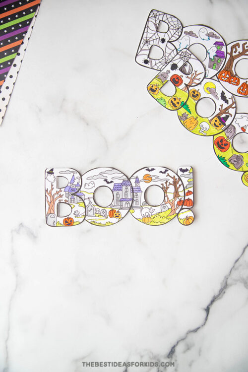 Halloween Coloring Cards (Free Printables) - The Best Ideas for Kids