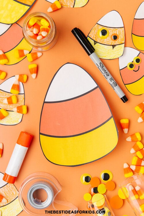 Candy Corn Template (Free Printables) - The Best Ideas for Kids
