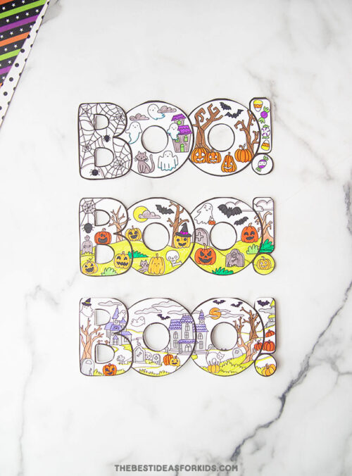 Halloween Coloring Cards (Free Printables) - The Best Ideas for Kids