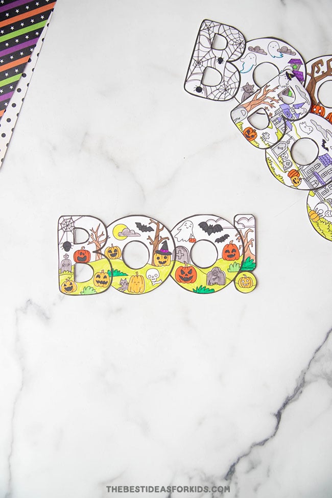 Halloween Coloring Cards (Free Printables) - The Best Ideas for Kids