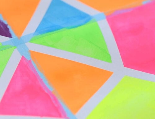 Tape Resist Spider Web - The Best Ideas for Kids