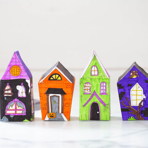 Haunted House Card (Free Printables) - The Best Ideas for Kids