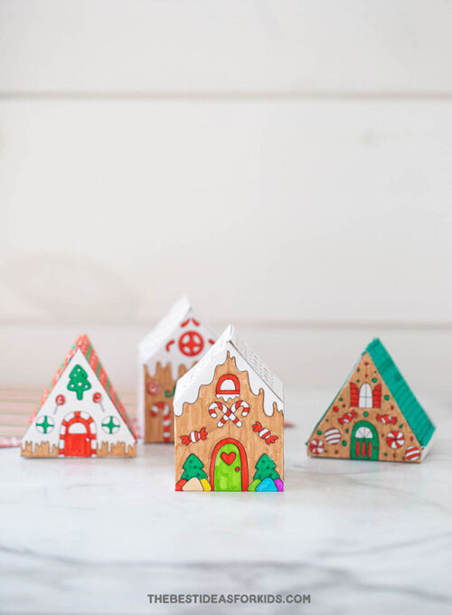Paper Gingerbread House (Free Printables) - The Best Ideas for Kids