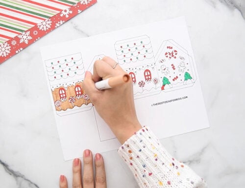 Paper Gingerbread House (Free Printables) - The Best Ideas for Kids