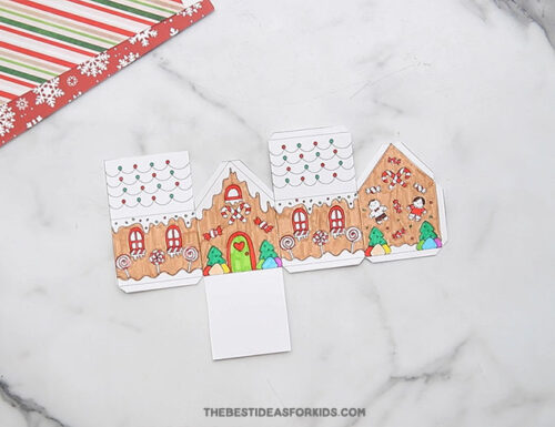 Paper Gingerbread House (Free Printables) - The Best Ideas for Kids