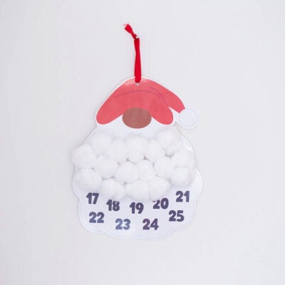 Santa Beard Countdown (Free Printable) - The Best Ideas for Kids