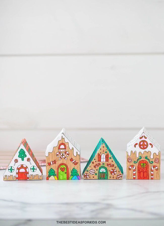 Paper Gingerbread House (Free Printables) - The Best Ideas for Kids