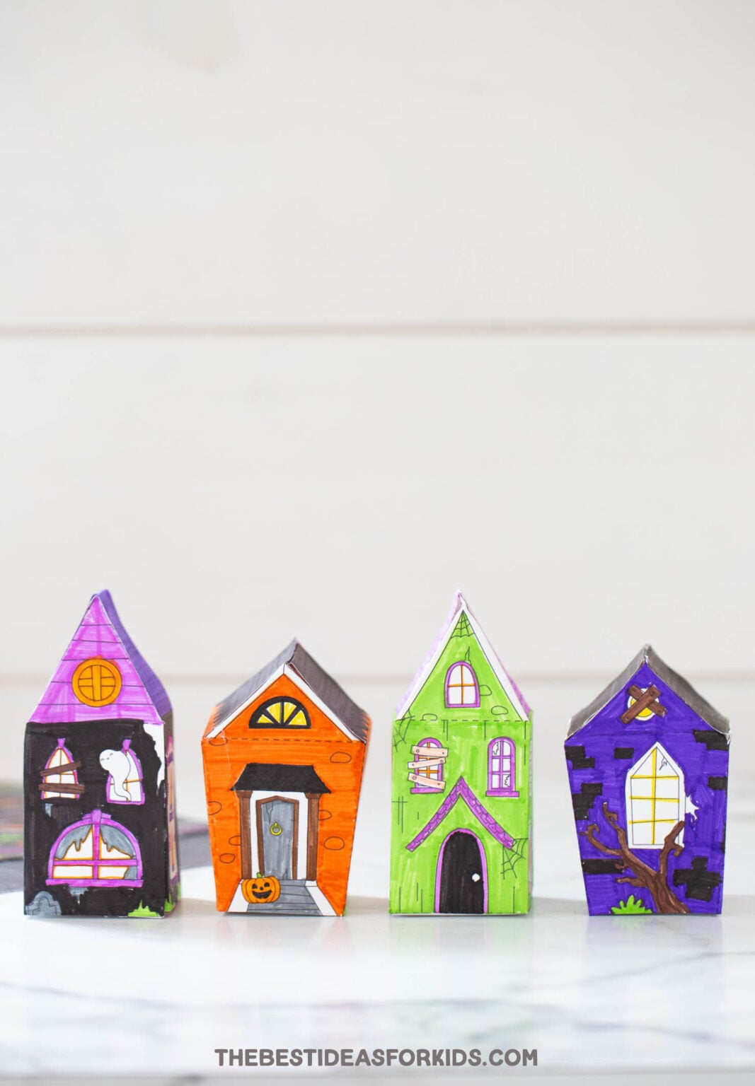 3D Haunted House Template (Free Printables) - The Best Ideas for Kids