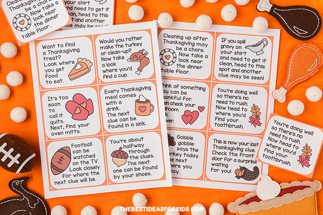 Thanksgiving Scavenger Hunt (Free Printables) - The Best Ideas for Kids